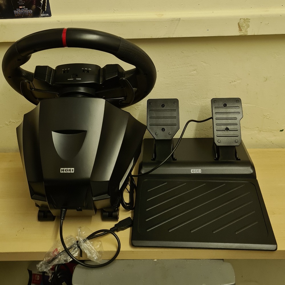 Hori Hori Racing Wheel Apex RWA PS4 Steering Wheel, With Pedals - Own4Less